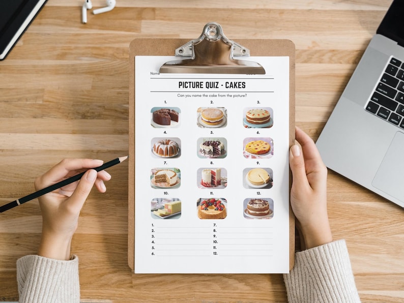 Printable Cakes Picture Quiz With Answers: Picture Round Quiz Sheets ...