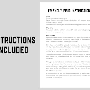 Family Friendly Feud: Printable Large Group Party Game for Kids ...