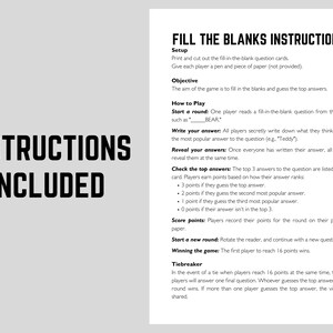 Xmas Fill the Blanks: Printable Large Group Party Game for Kids ...