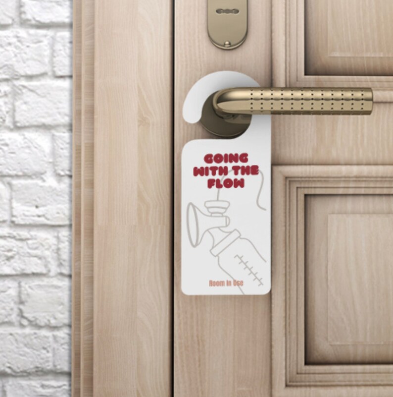 Printable Pumping Door Hanger - Etsy