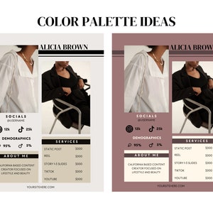 Rate Card Template | Content Creator Rate Card Template | Instagram ...