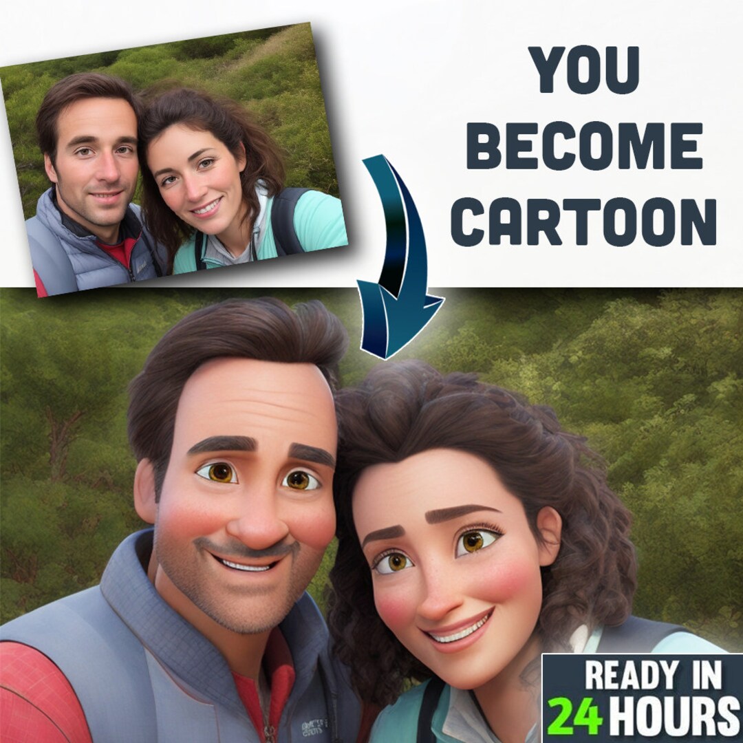Personalized Custom 3D Pixar Style Portrait From Photo - Etsy