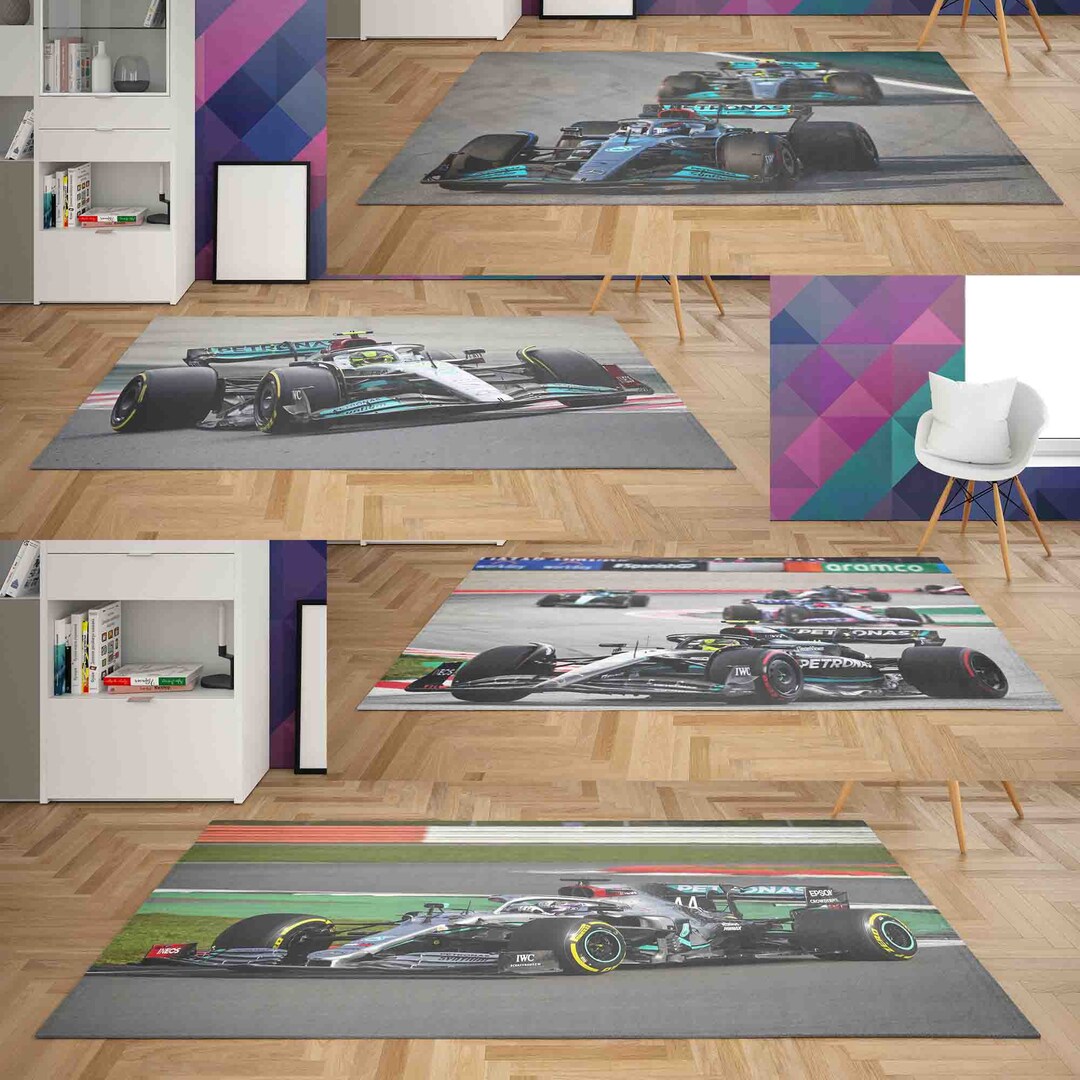 Petronas Formula 1 Racing Rug Personalized Rugs Motivational - Etsy