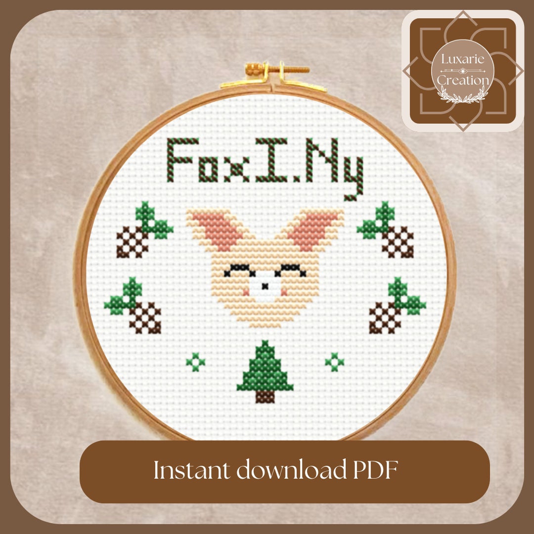 Digital PDF Pattern - Foxiny Skzoo Cross Stitch Pattern - Etsy