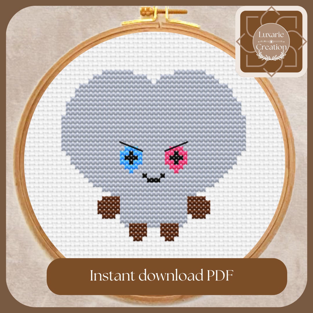 Digital PDF Pattern Bonbon TRUZ Cross Stitch Pattern, Kpop Cross Stitch ...