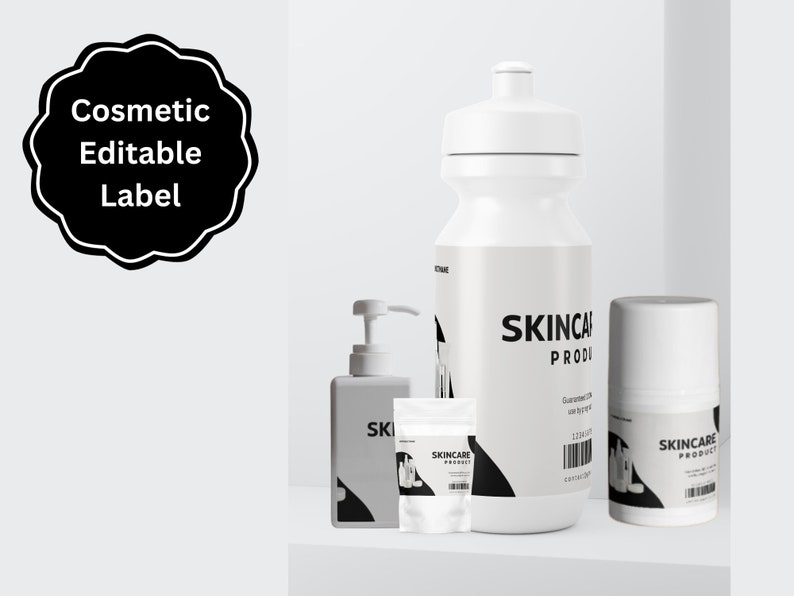 Editable Body Product Labels CANVA DIY Cosmetic Labels - Etsy