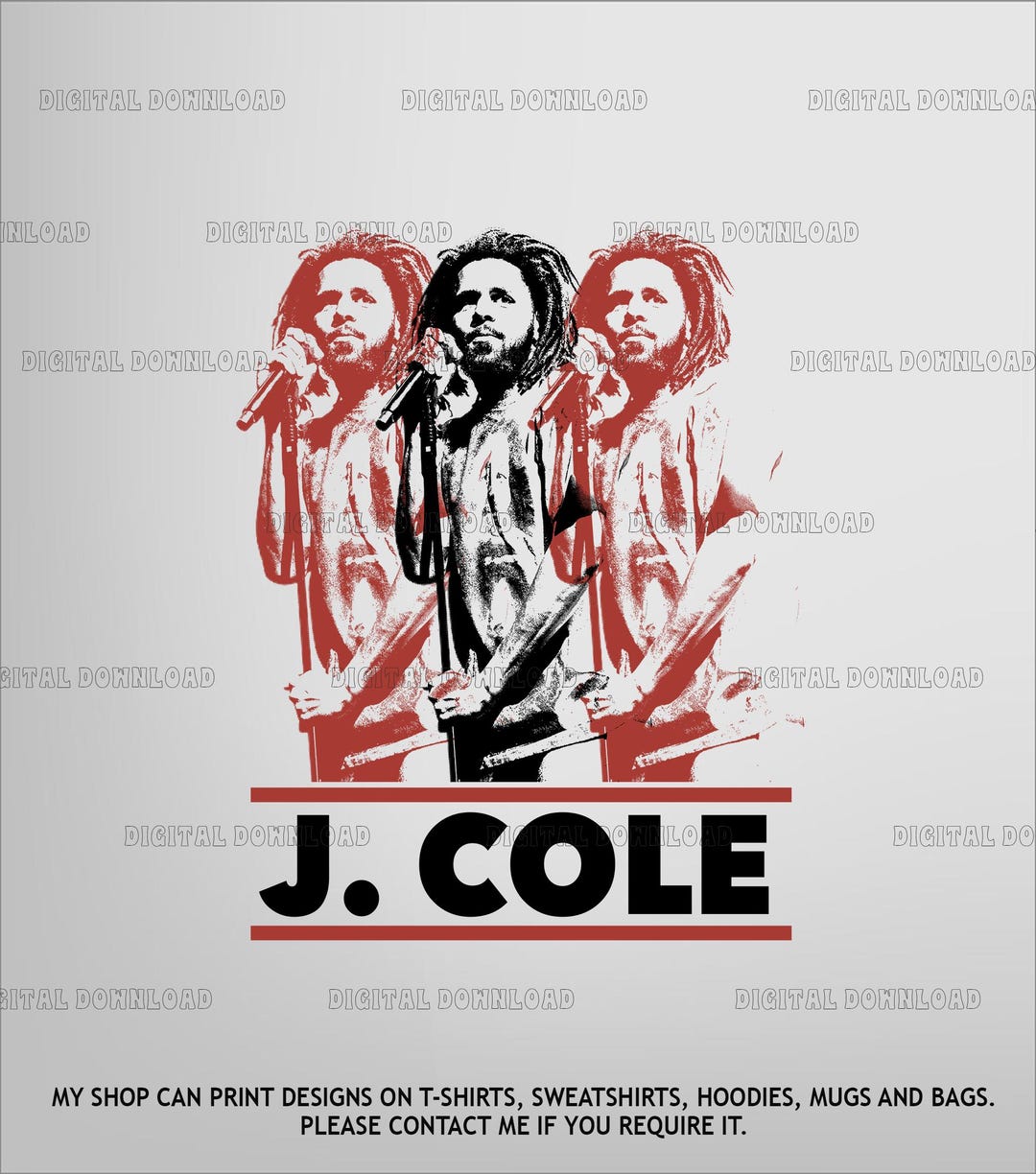 J. COLE Png, J. COLE T-shirt Design. PNG Digital Instant Download 300 ...