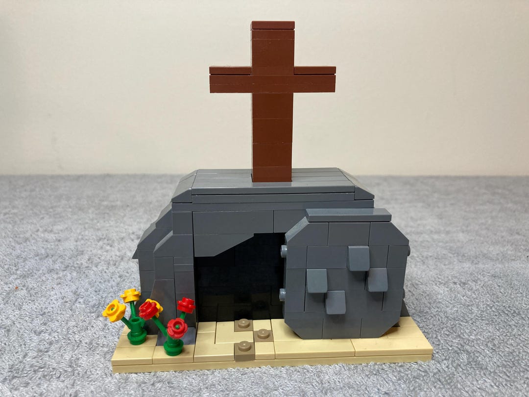 Cross and Empty Tomb - Custom Building Bricks Set - Etsy