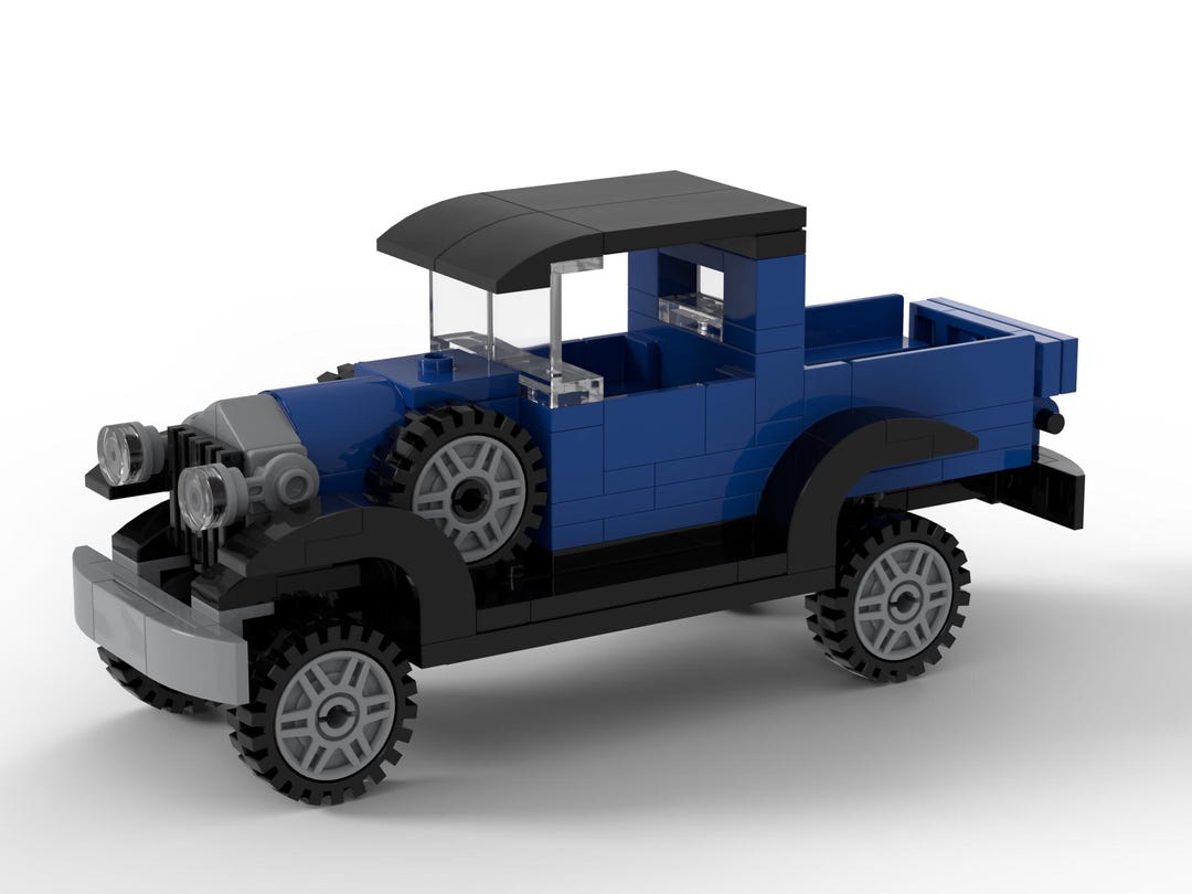 Custom LEGO Instructions - Ford Model A Pickup Truck (blue Version) - Etsy