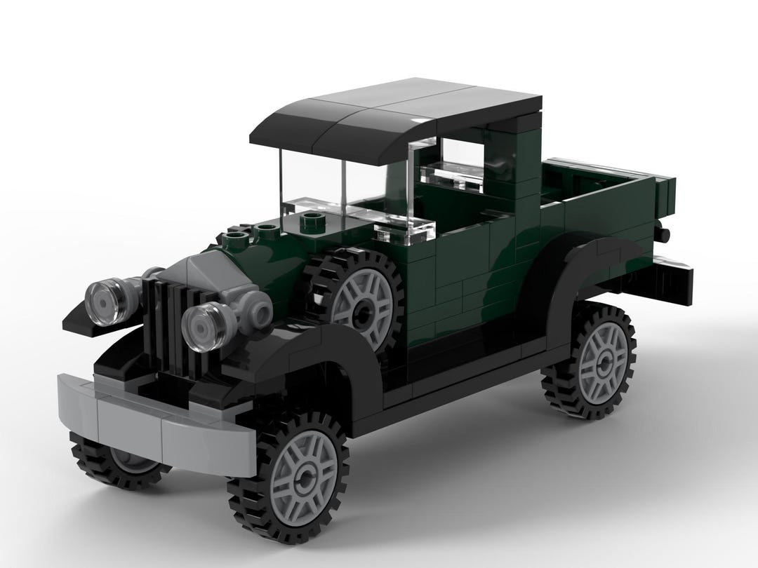 Custom LEGO Instructions - Ford Model A Pickup Truck (green Version) - Etsy