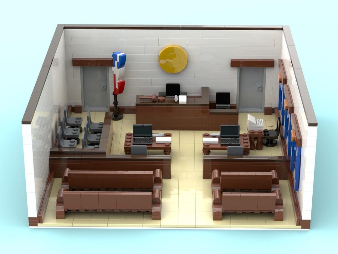 Custom Building Blocks Courtroom Diorama - Instructions Only - Etsy