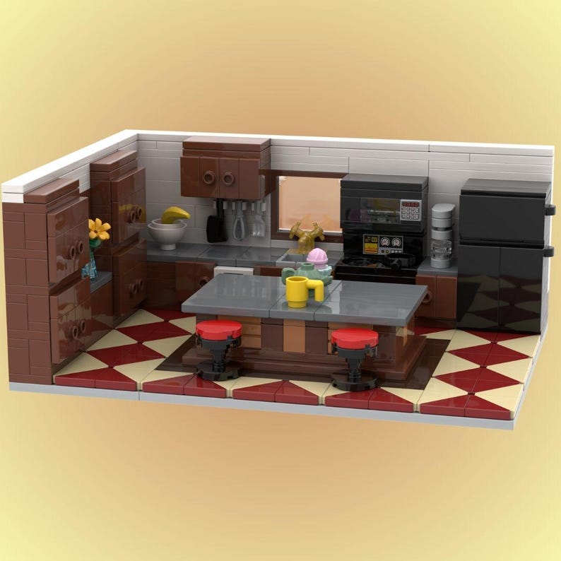 Custom LEGO Designer Kitchen Diorama Instructions - Etsy