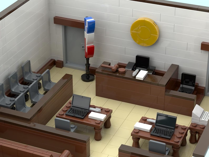 Custom Building Blocks Courtroom Diorama - Instructions Only - Etsy