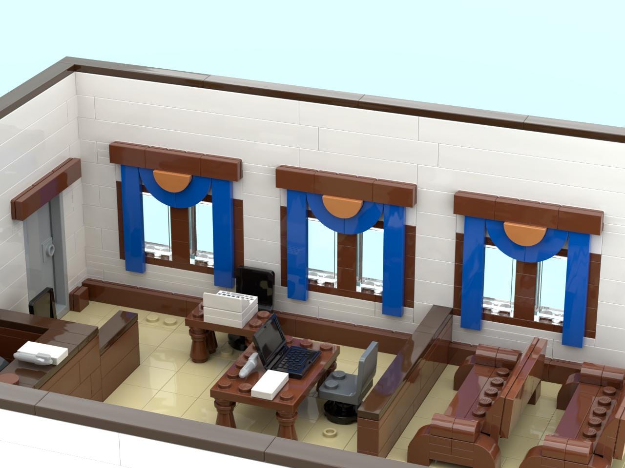 Custom Building Blocks Courtroom Diorama - Instructions Only - Etsy