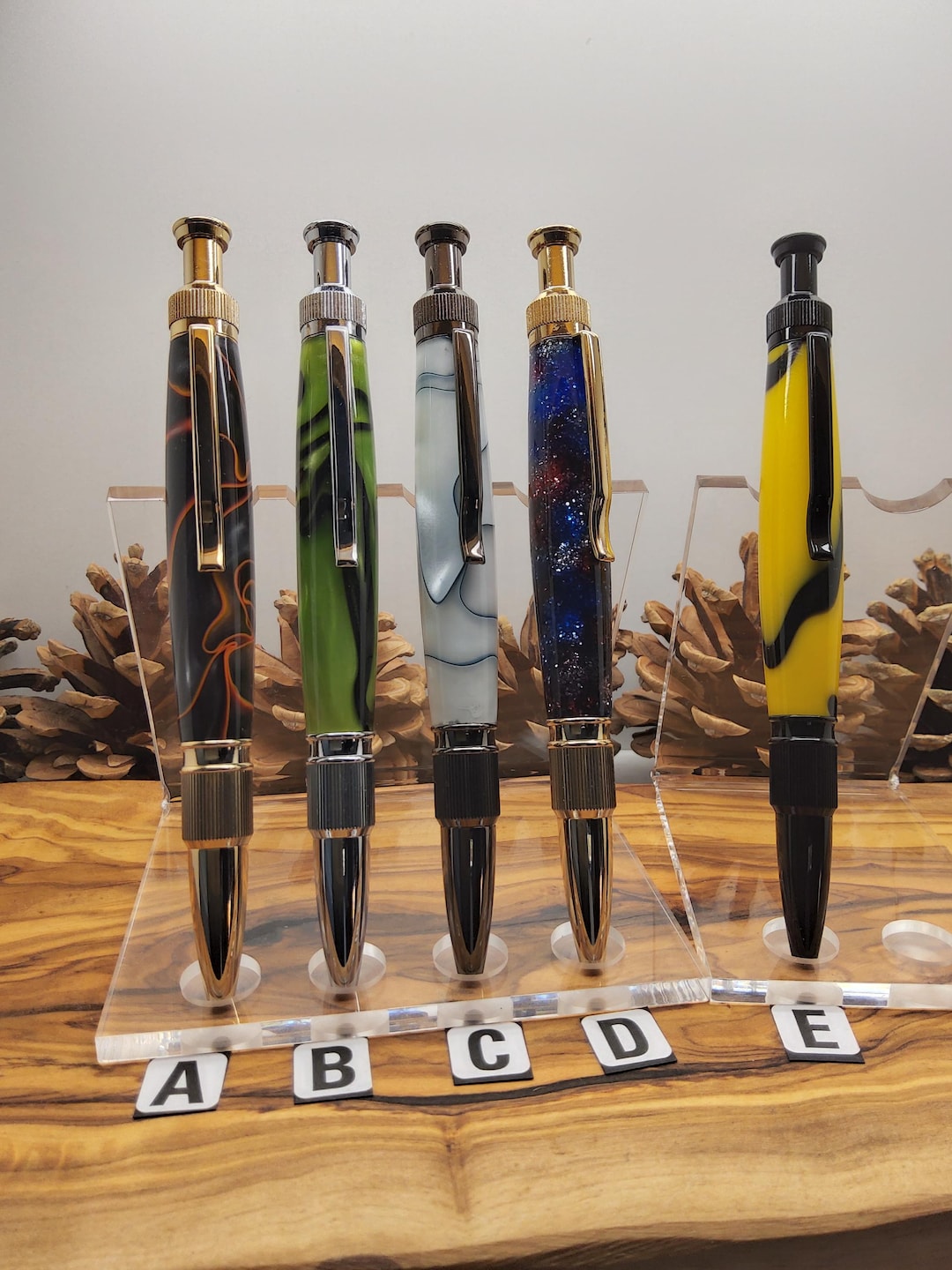 Acrylic Turned Click Pens - Etsy