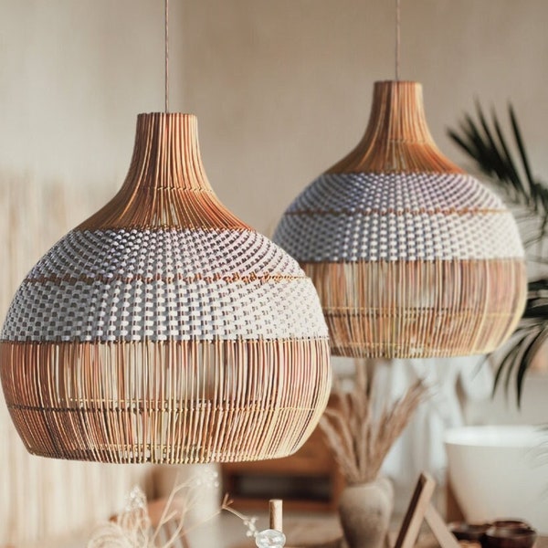 Woven Pendant Light - Etsy