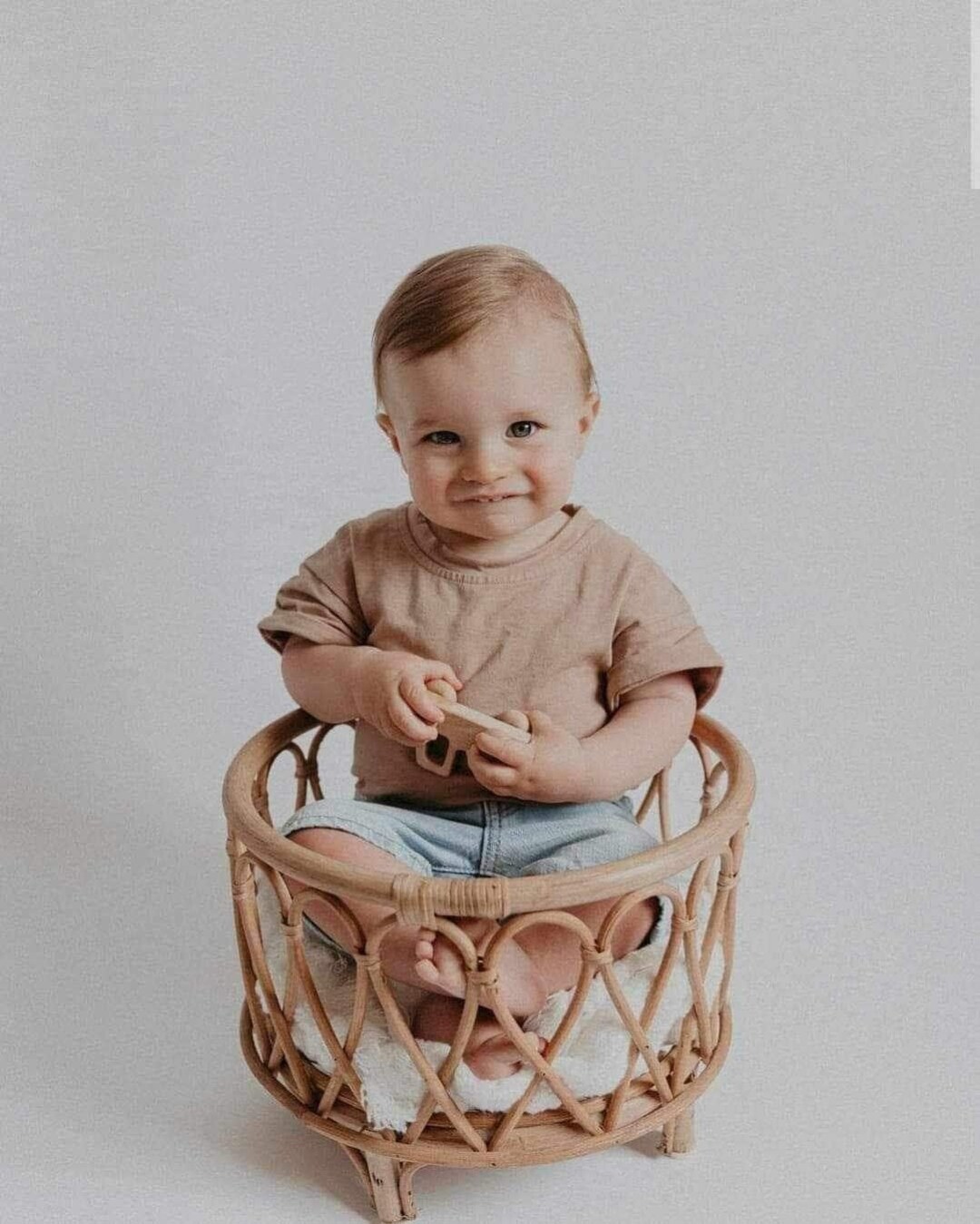 Rattan Round Prop, Baby Prop, Eco-friendly - Etsy