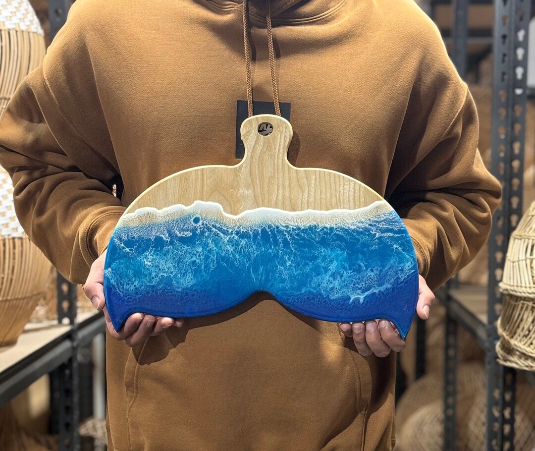 Resin Wavy Board Stylish Ocean Looking Wall Decor - Etsy