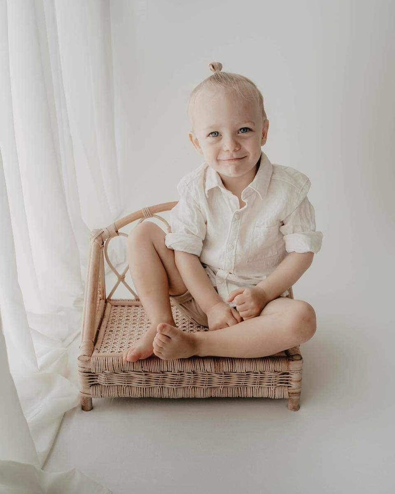 Handmade Rattan Baby Photography Prop Chair, Artisan Wicker - Etsy