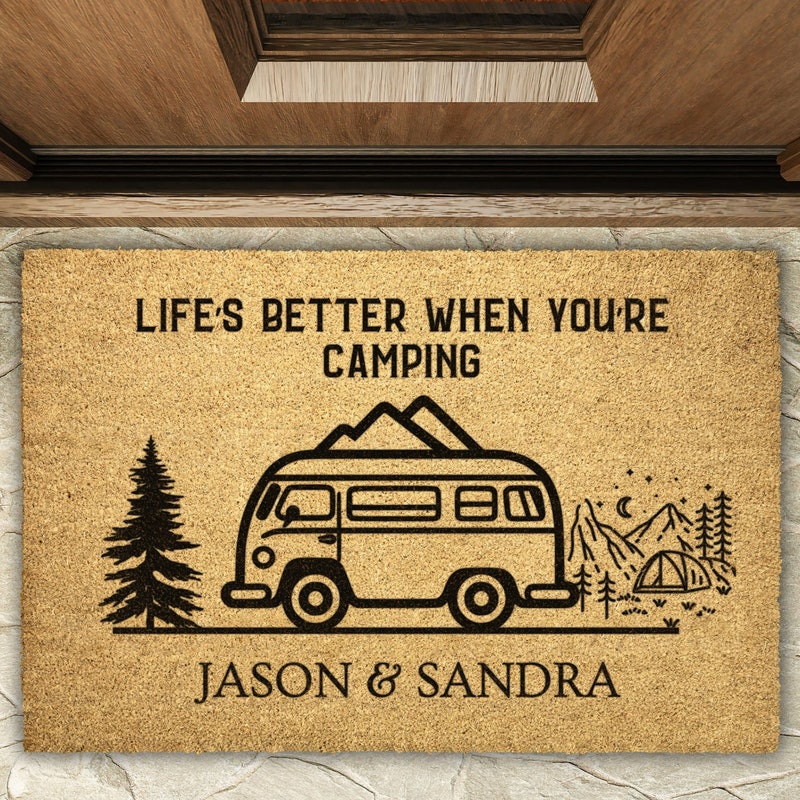 Camper Welcome Mat - Etsy