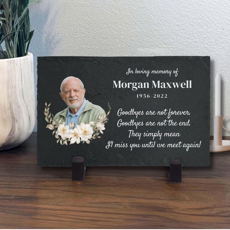 Personalized Memorial Stone: Engraved Photo Remembrance Gift - Etsy