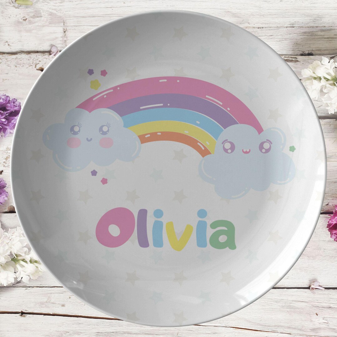 Personalized Plate for Kids Holiday Table Decorations for Children Cute ...
