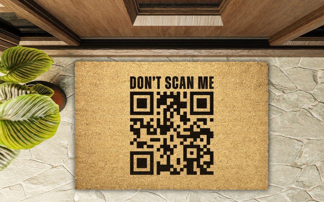 Custom QR Code Doormat | Personalized Home Entrance Doormat | Unique ...
