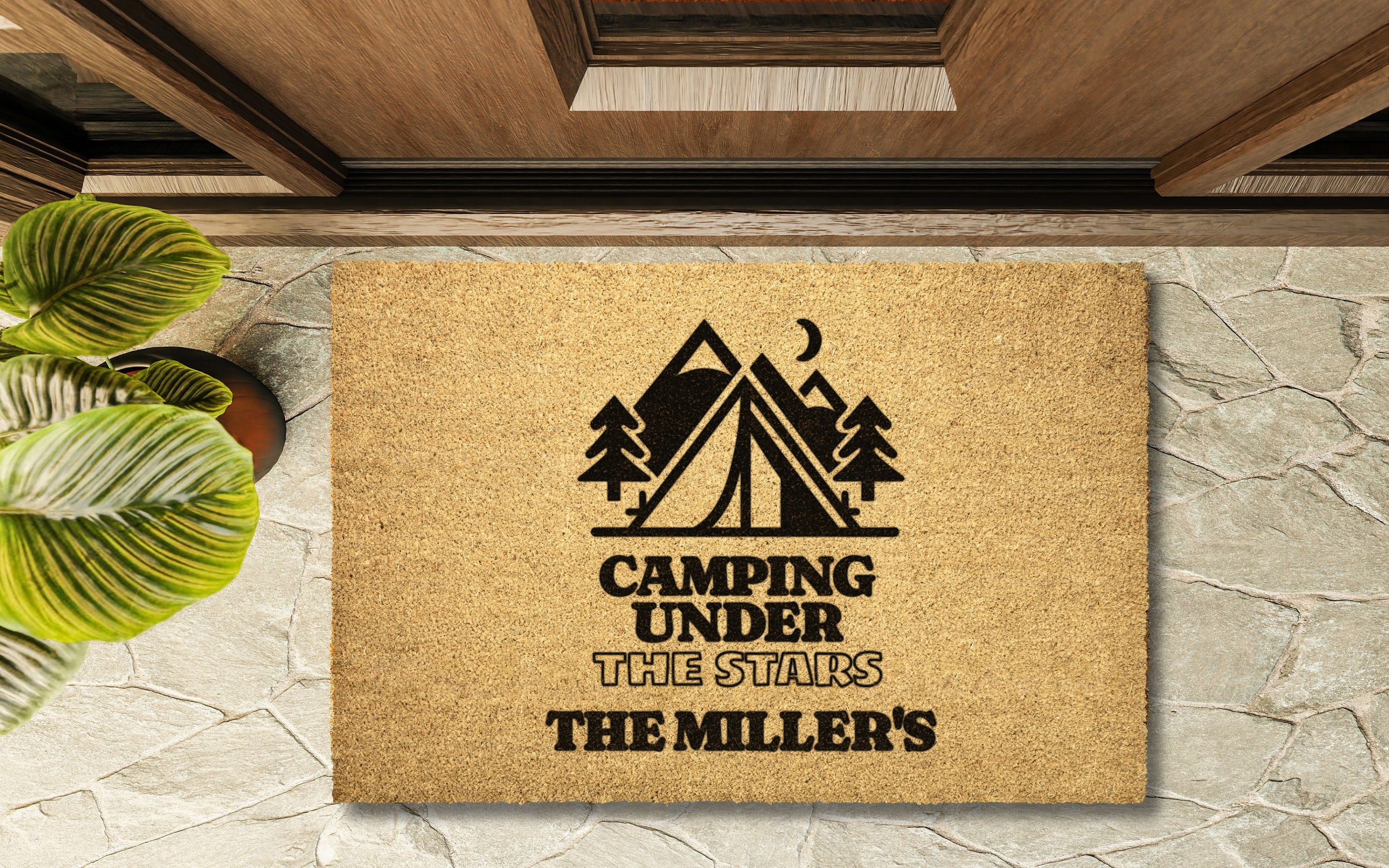 Personalized Campervan Motorhome Coir Doormat - Custom Camper ...