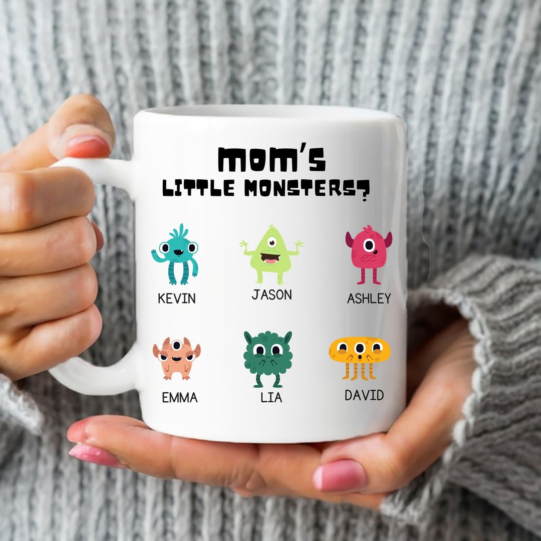 Mom's Little Monsters Mug, Mother's Day Gift for Mom, Mom Mug ...