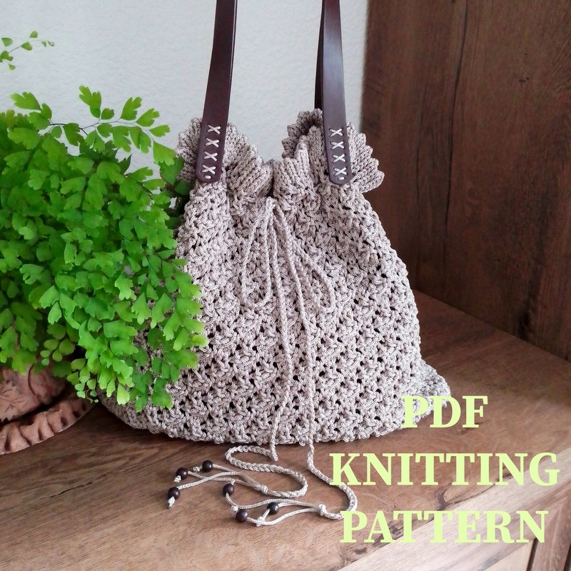 Boho Knitted Bag - Etsy