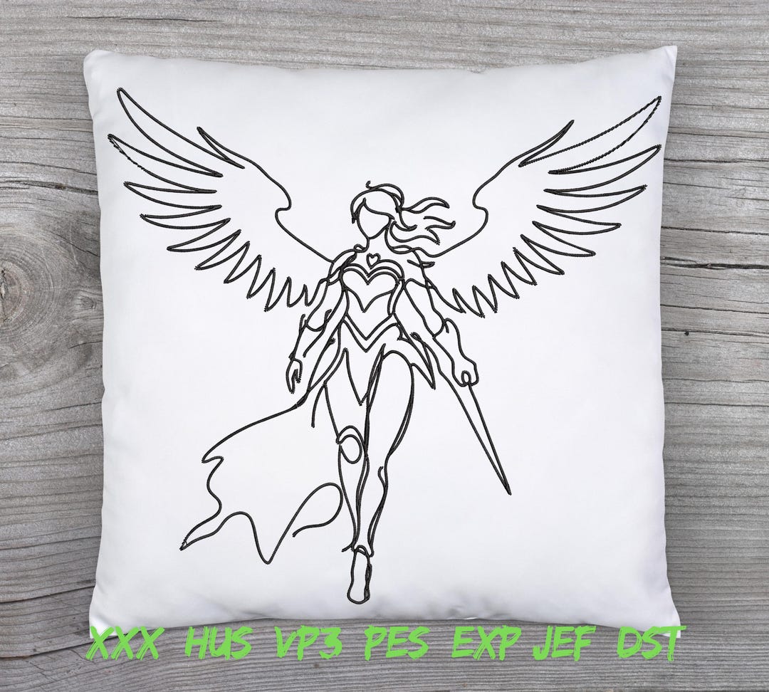 5 Sizes of Embroidery Designs Angel Wings, Angel , Embroidery Art for ...