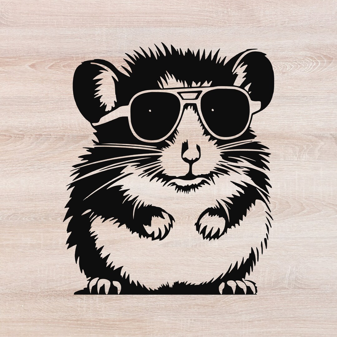 Hamster With Sunglasses , Hamster Svg , Summer T-shirt Designs, Cut ...