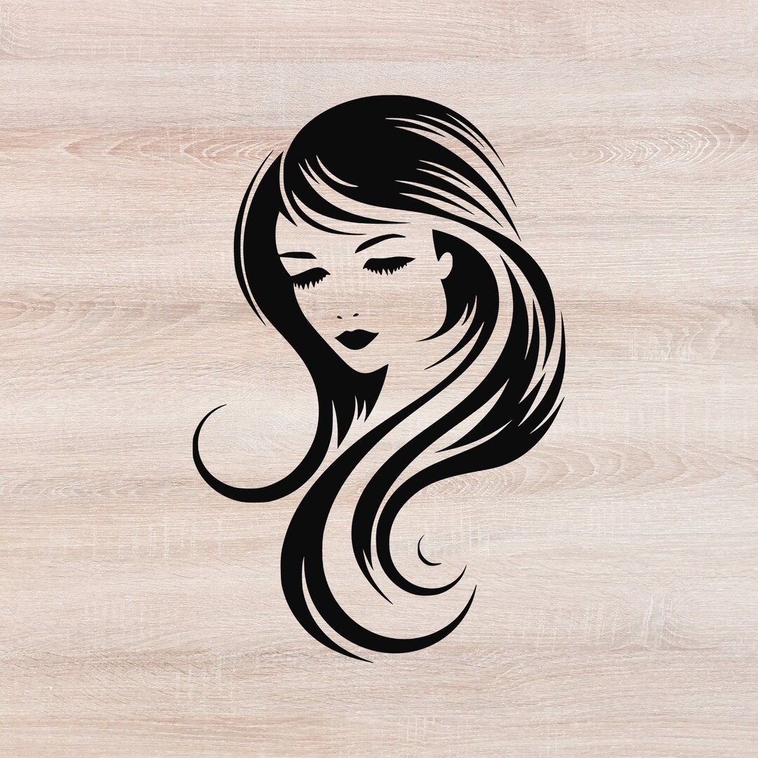 Beautiful Woman Svg Png, Woman Silhouette Svg, Woman Face Svg, Hair Svg ...