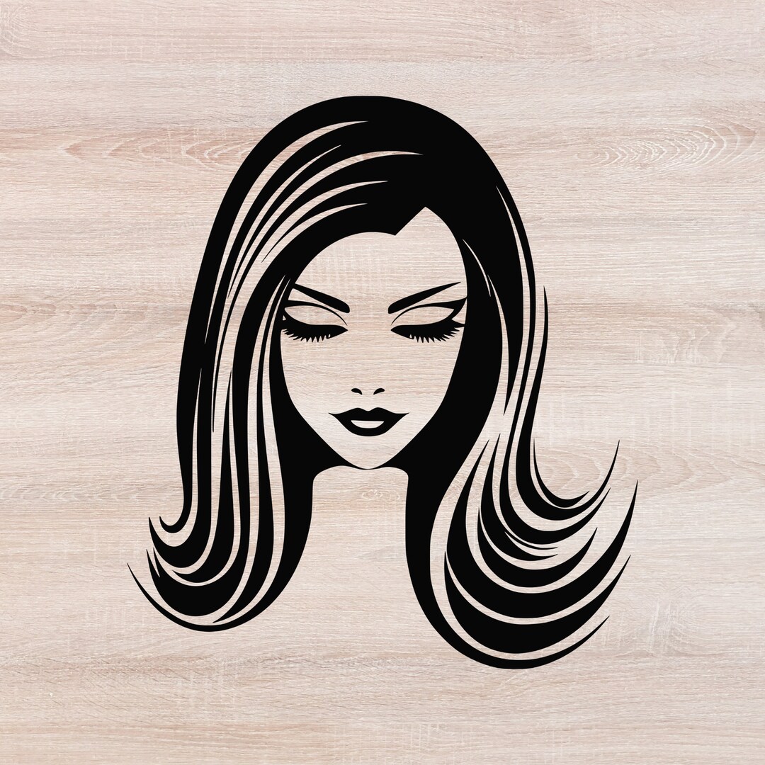 Hermosa mujer svg png, silueta de mujer svg, cara de mujer, cabello svg ...