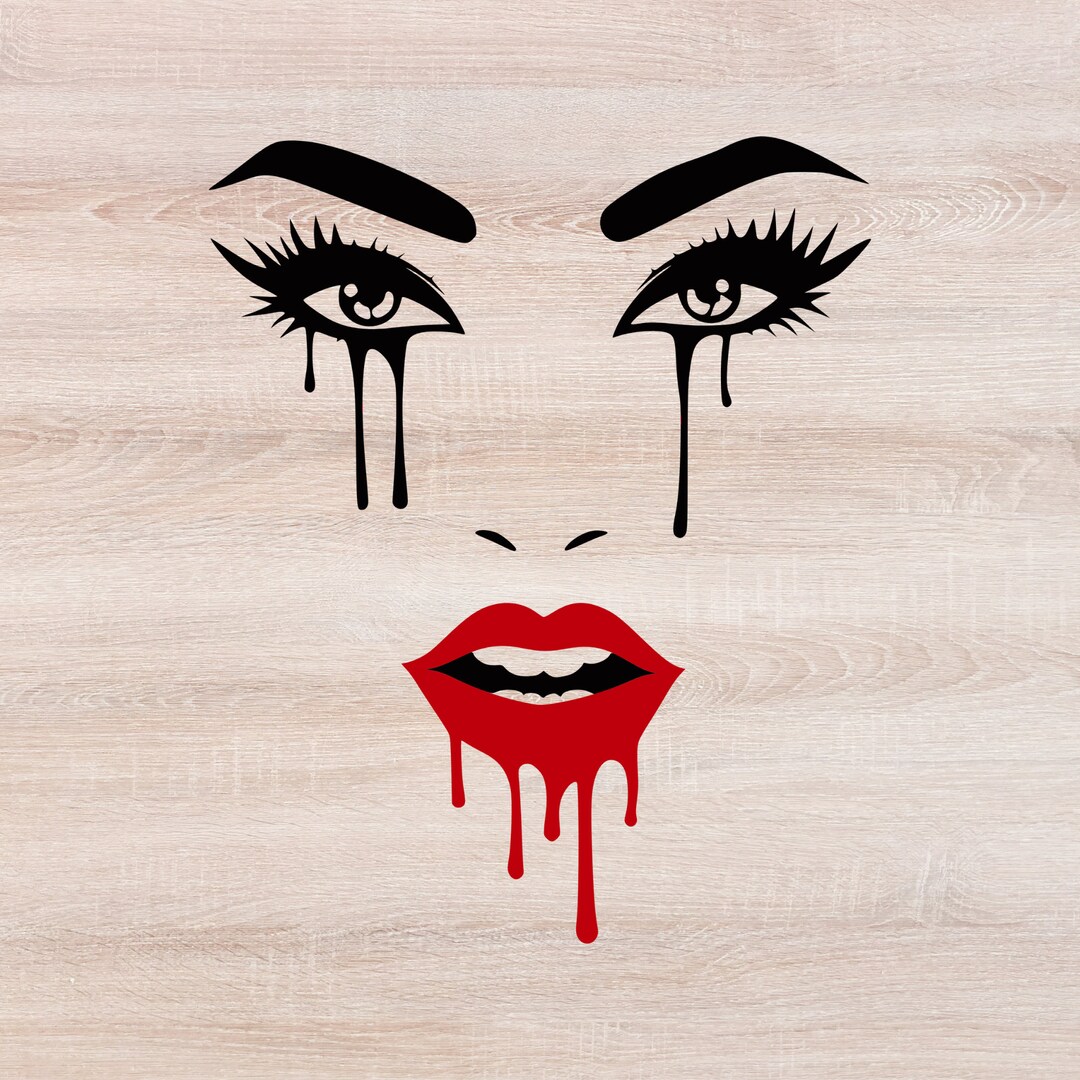 Beautiful Face Svg, Silhouette Red Lips Svg, Afro SVG, Makeup Svg, Lips ...