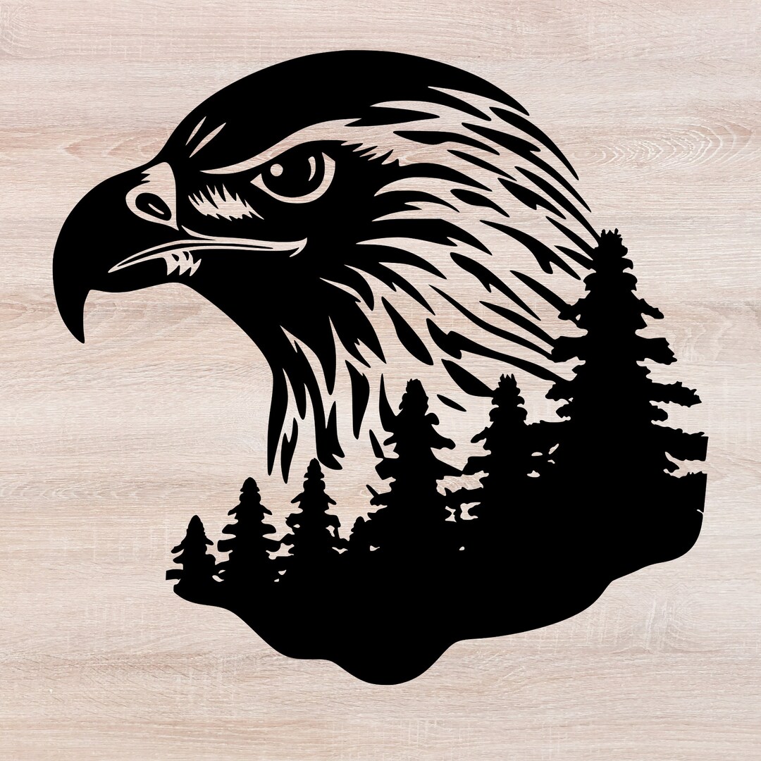 Eagle Scene DXF, Eagle Svg Cut File for Cricut, Dxf for Plasma Cnc ...