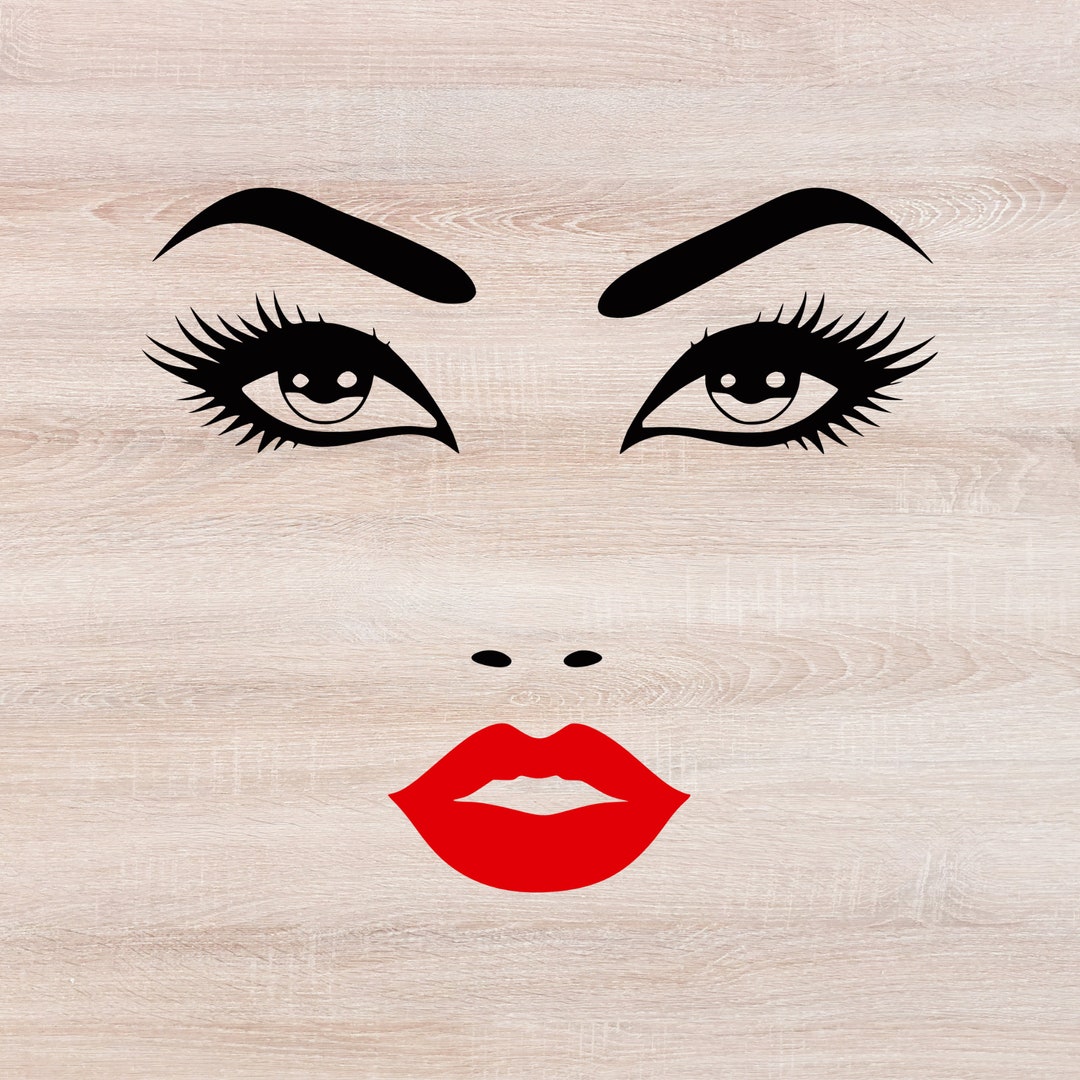 INSTANT Download. Pretty Woman Face Svg. Messy Bun Svg, Woman Face ...