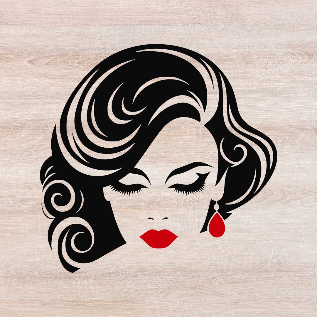Woman Face Svg, Woman Eyelashes Svg, Eyebrow Svg, Makeup Svg, Cutting ...