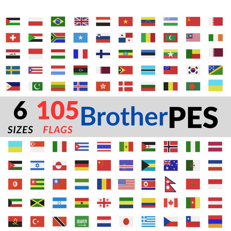 Flag embroidery designs - Etsy.de