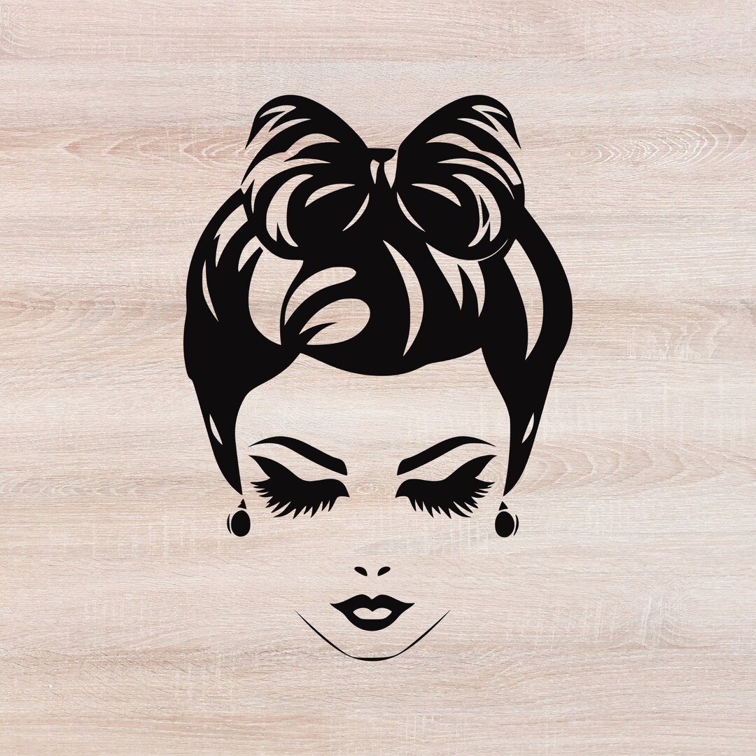 Face Svg, Beautiful Face Svg, Woman Svg, Beauty Svg, Fashion Svg, Salon ...