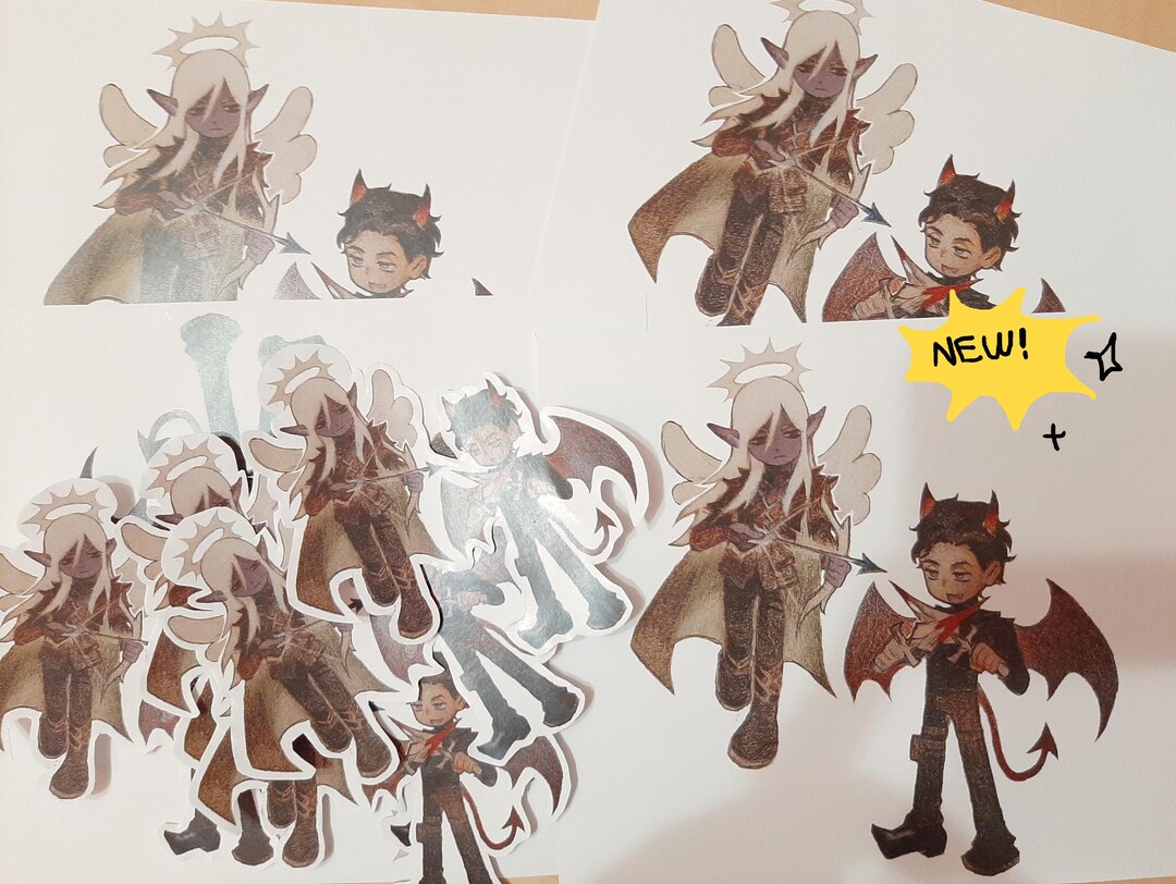 BG3 and Elf Prints/stickers - Etsy