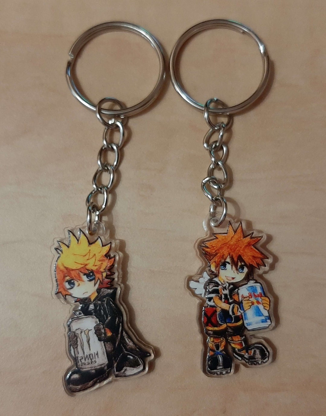 Energy Drink Sora and Roxas Keychains - Etsy