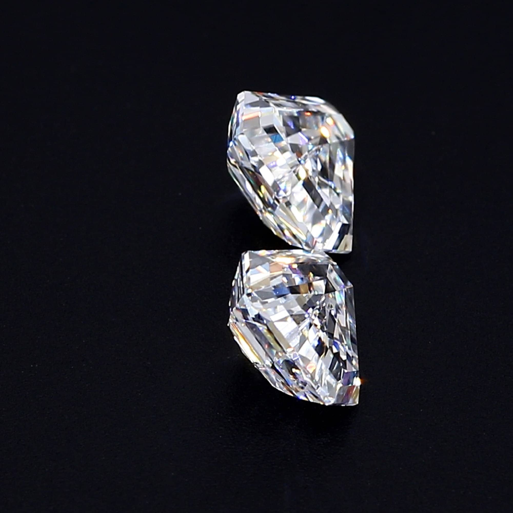 White Calf Cut Diamond for Jewelry Making | Loose Diamonds Pair for ...