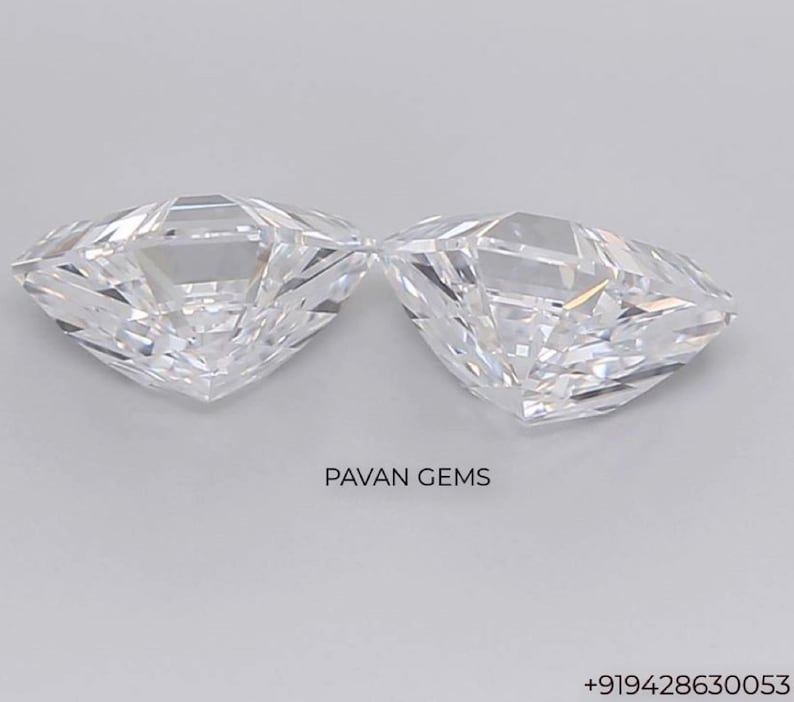 White Calf Cut Diamond for Jewelry Making | Loose Diamonds Pair for ...