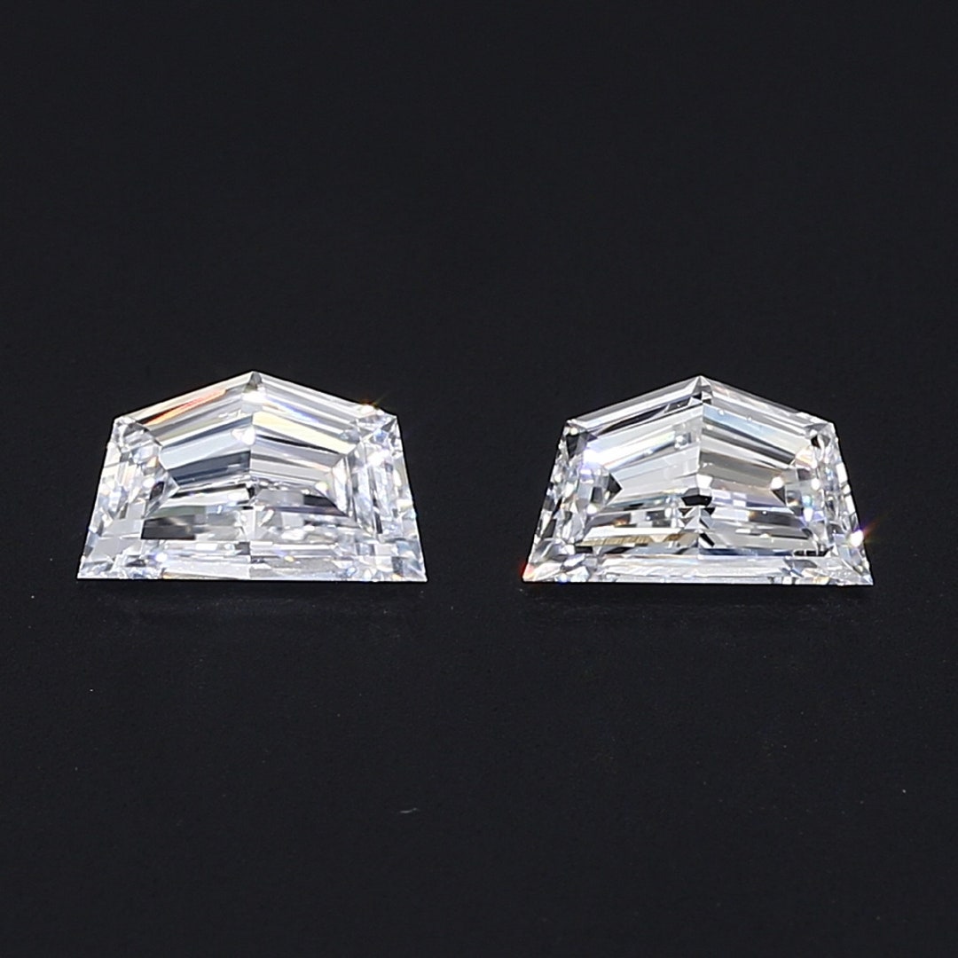 Cadillac Step Cut Diamond for Jewelry Making Loose CVD Diamonds Pair ...