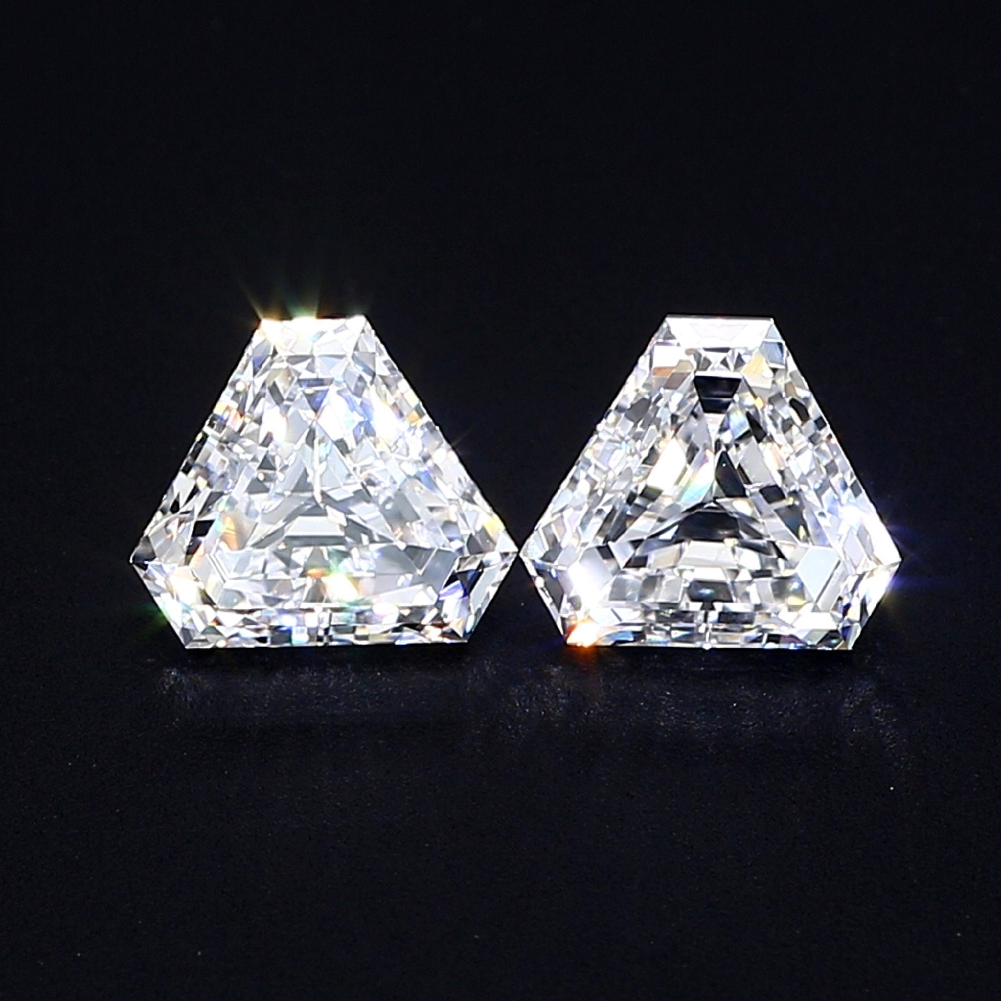 White Calf Cut Diamond for Jewelry Making | Loose Diamonds Pair for ...