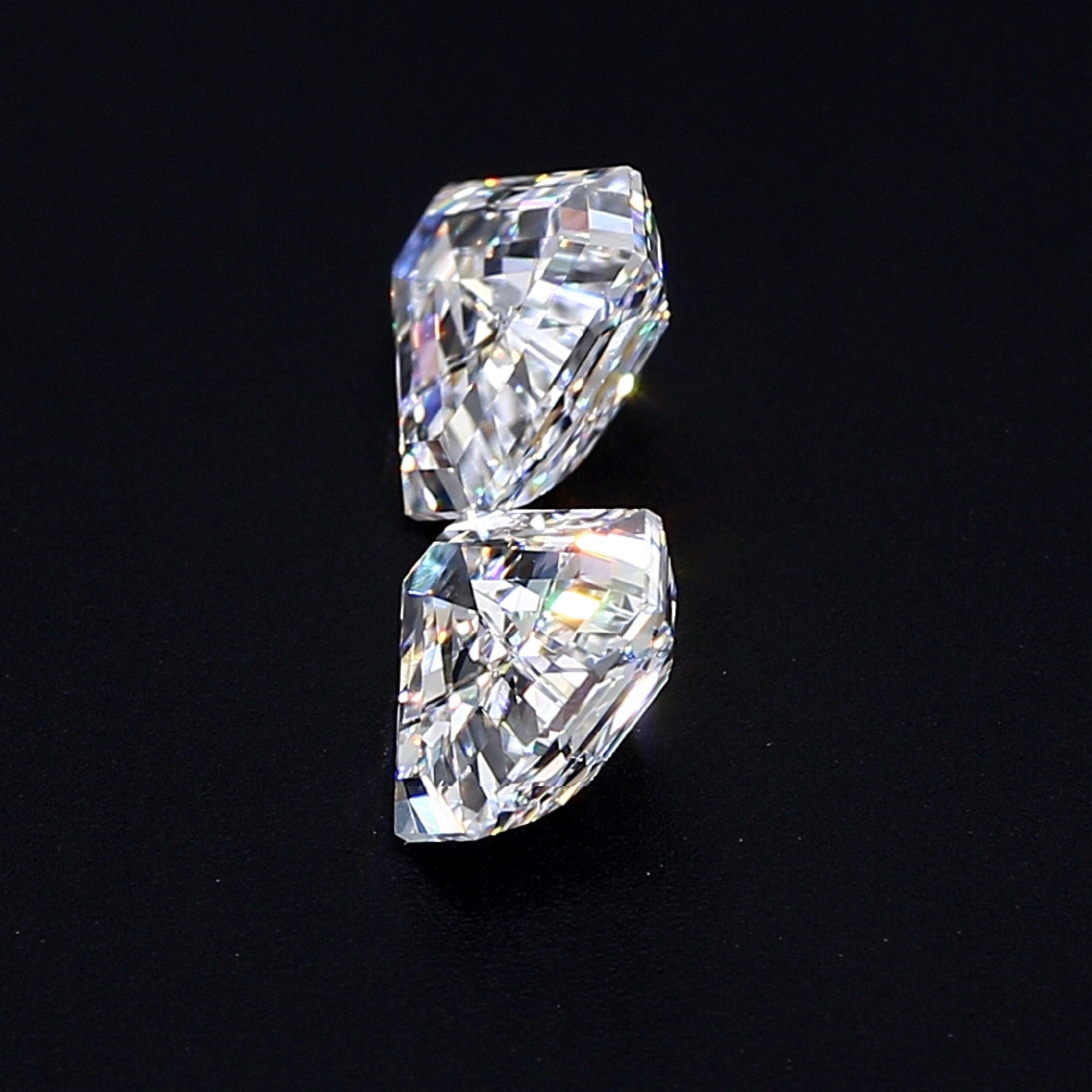 White Calf Cut Diamond for Jewelry Making | Loose Diamonds Pair for ...