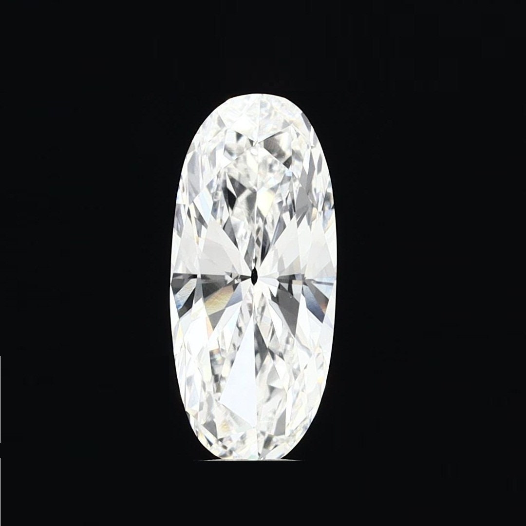 White Moval Cut Lab Grown Diamond for Wedding Jewelry Making | Loose ...