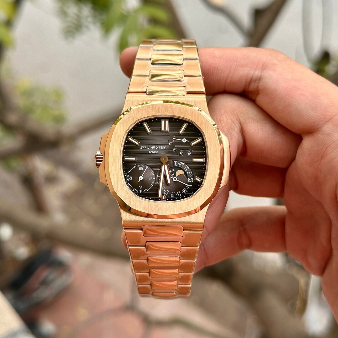 Patek Philippe Nautilus 5711 Gold Dial 41mm , Stainless Steel Patek ...