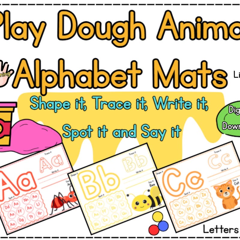 Playdough Mats - Etsy
